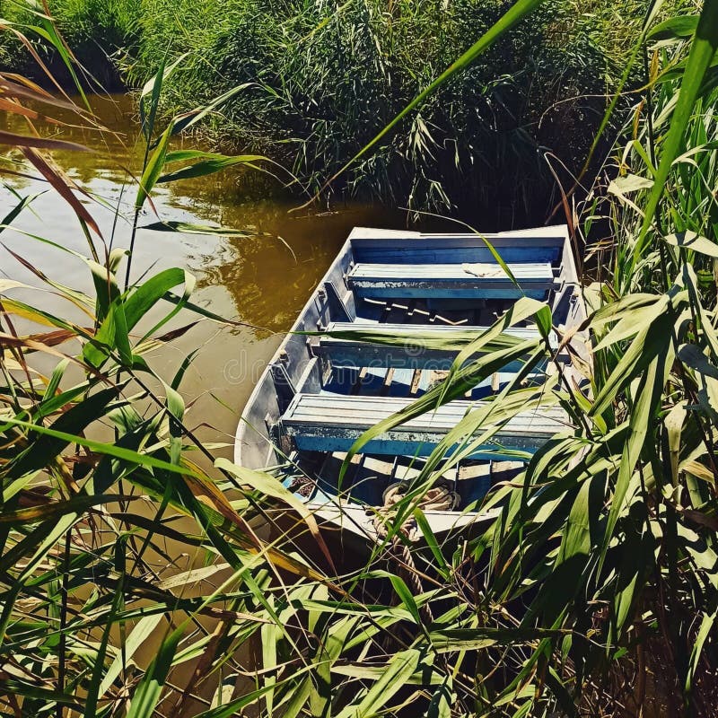 Tranquility in the Reed Pool Stock Image - Image of water, woodland ...
