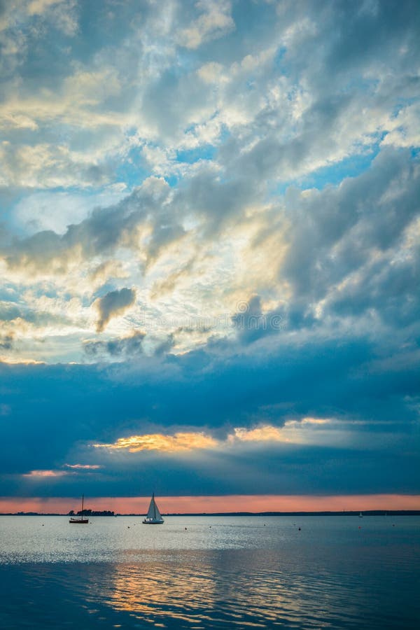 Tranquility stock image. Image of dusk, afterglow, sunset - 98698737