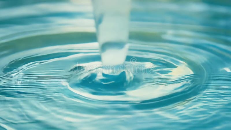 Rippling Water Closeup Capturing the Movement and Reflections in a Serene Pool on a Sunny Day ...