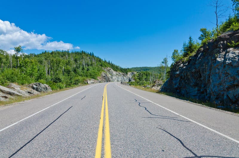 Trans Canada highway stock photo. Image of gravel, road - 95999180