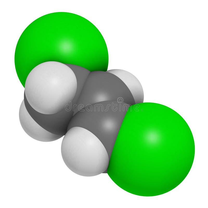 Trans-1,3-dichloropropene Dichloropropene Pesticide Molecule. 3D ...