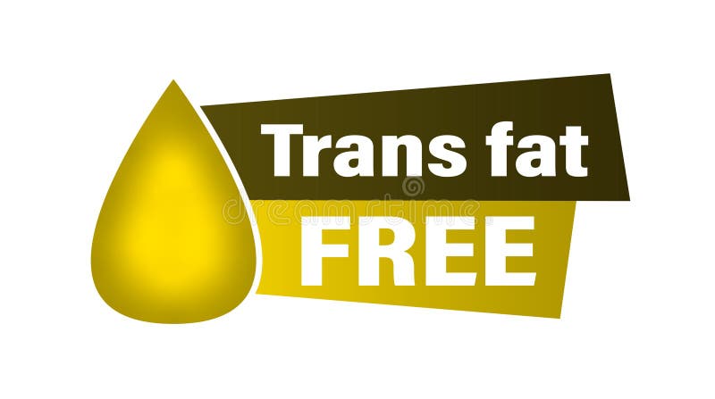 Trans Fat Free Icon, Vector, Logo and Graphic Design Stock Illustration ...
