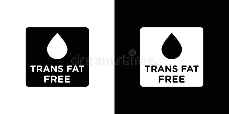 Trans Fat Free Vector Icon Badge Logo Design Stock Vector ...