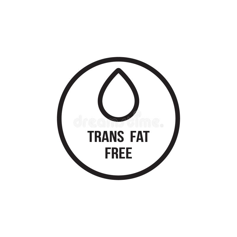 Trans Fat Free Icon Outline Vector for Web Ui Stock Vector ...