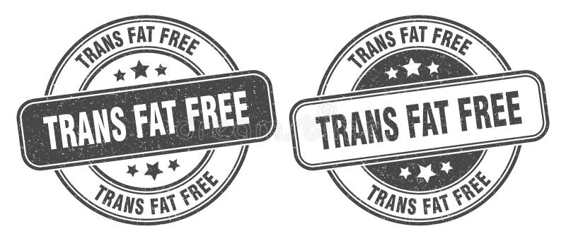 Trans Fat Free Label. Trans Fat Free Isolated Seal. Sticker. Sign Stock ...