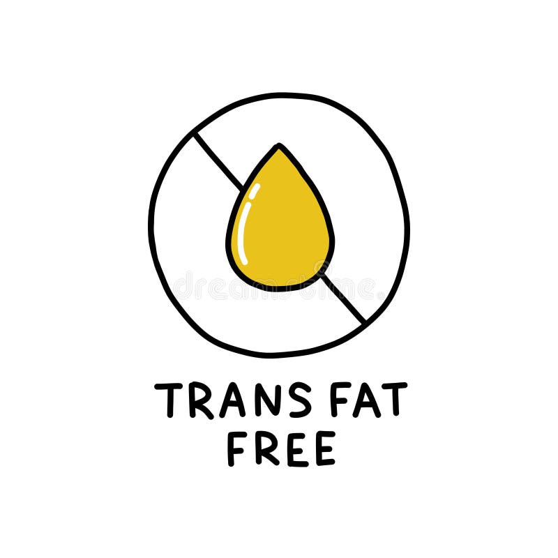 Trans Fat Free Icon, Vector, Logo and Graphic Design Stock Illustration ...