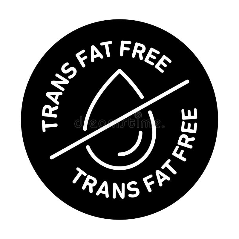 Trans Fat Free Vector Icon Badge Logo Design Stock Vector ...