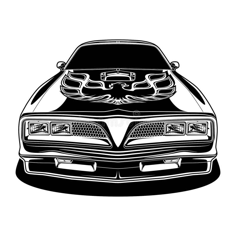 Trans am Firebird stock illustration. Illustration of workshop - 253787705