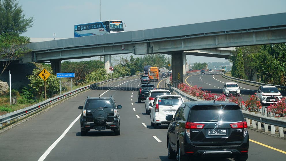 Trans Java Toll Road at Noon Editorial Image - Image of blue, scenic ...