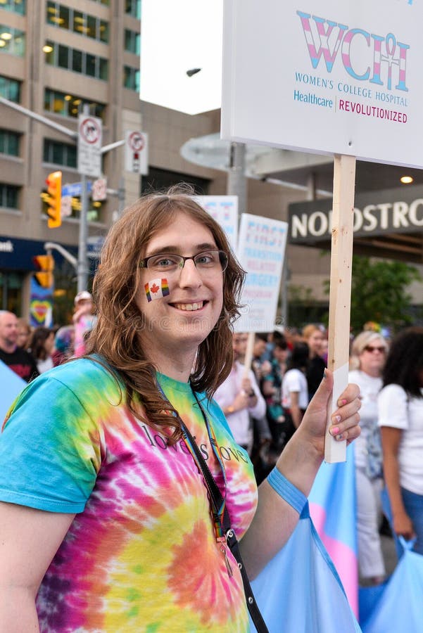 Trans March in Toronto editorial photography. Image of city - 151551692
