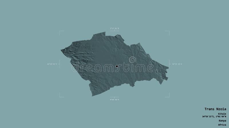 Trans-Nzoia County Republic of Kenya, Rift Valley Province Map Vector ...