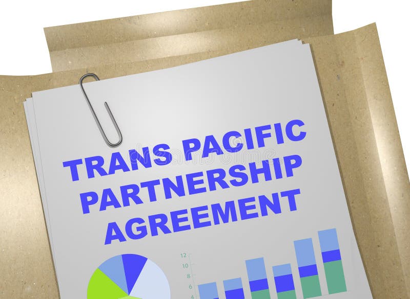 Trans Pacific Partnership Agreement Concept Stock Illustration ...