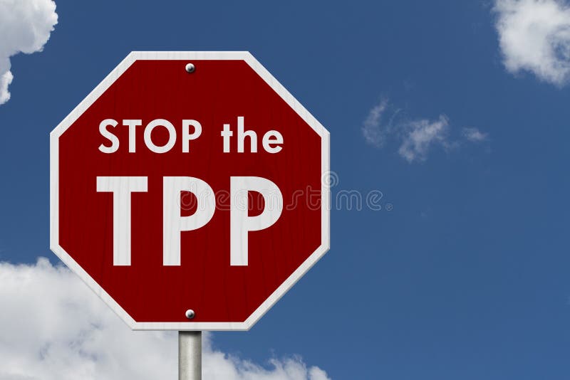 Trans Pacific Partnership Red Stop Highway Road Sign Stock Photos ...