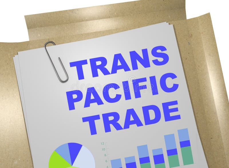 Trans Pacific Trade Concept Stock Illustration - Illustration of brunei ...