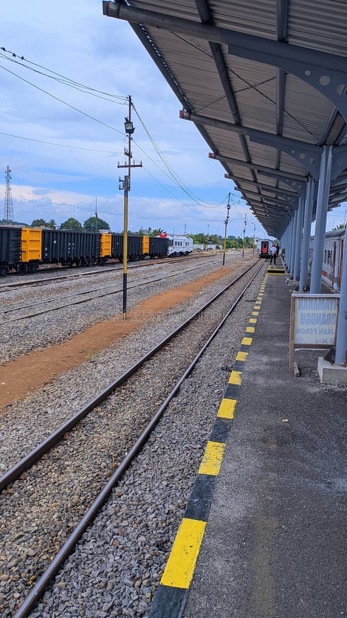 Trans Railways in Indonesia Station Passanger Area Editorial Photo ...