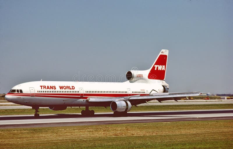 TRANS WORLD TWA Lockheed L-1011 -1 N31009 CN 1029 . Editorial Image ...