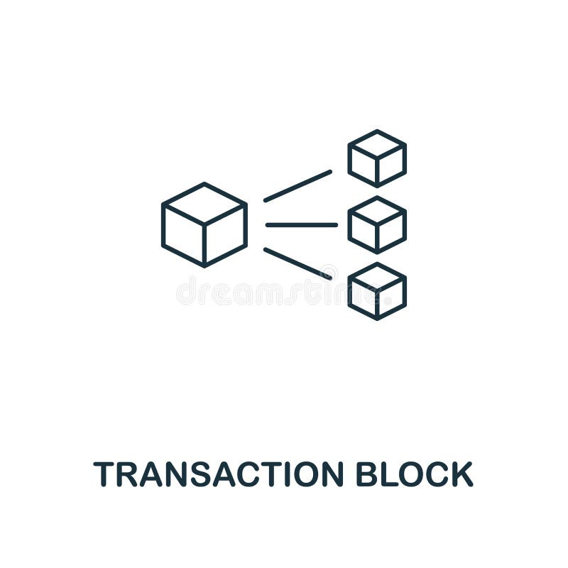 Block Icon Set Four Elements In Diferent Styles From Blockchain Icons