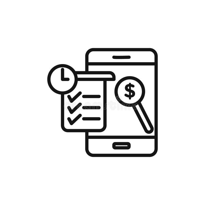 Transaction History Logo Sign Vector Outline Stock Vector ...