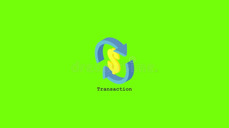 Transaction icon animation stock footage. Video of dollar - 217997580