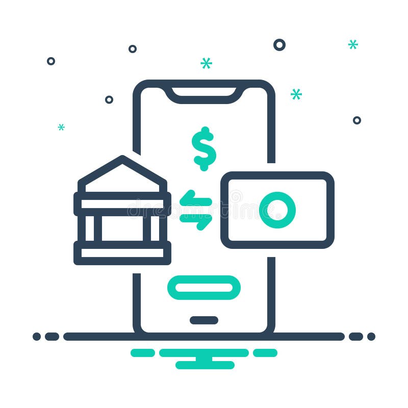 Mix Icon for Transaction, Money and Transfer Stock Vector ...
