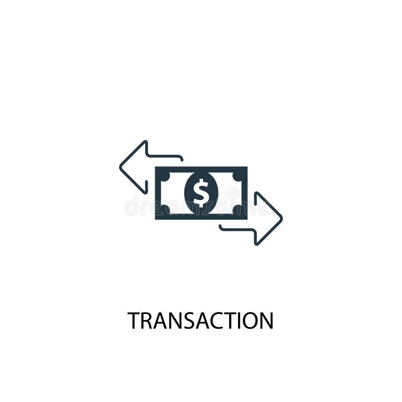 Transaction Icon. Simple Element Stock Vector - Illustration of ...
