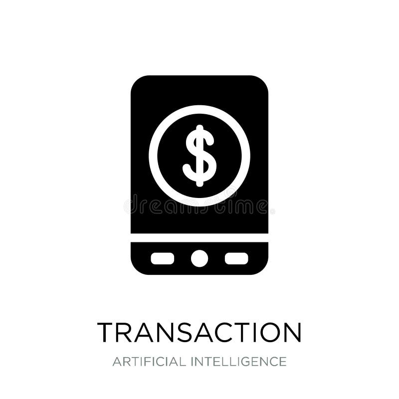 Transaction Icon in Trendy Design Style. Transaction Icon Isolated on ...