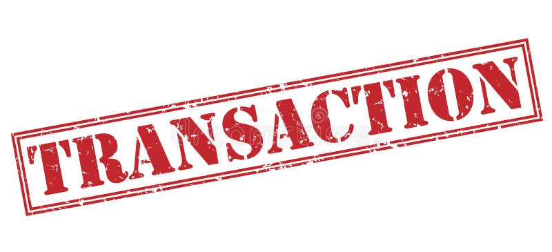 Transaction red stamp stock illustration. Illustration of transaction ...