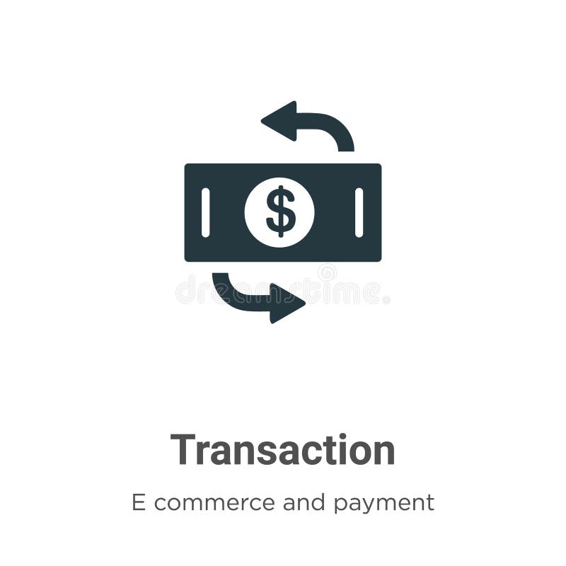 Transaction Icon Vector Isolated On White Background, Logo Concept Of ...