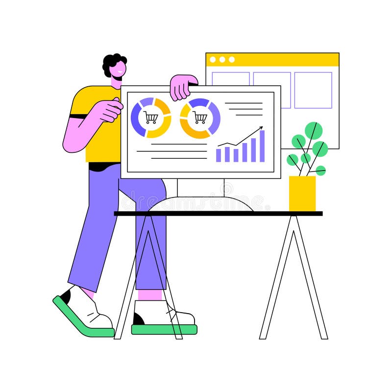 Transactions Processing Isolated Cartoon Vector Illustrations. Stock ...