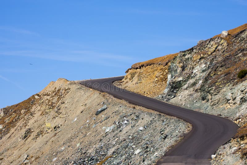 Transalpina road stock image. Image of curve, perspective - 27566813