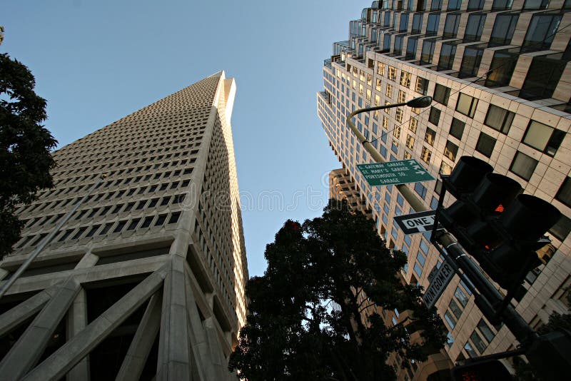 Transamerica Pyramid from Below Editorial Stock Photo - Image of ...