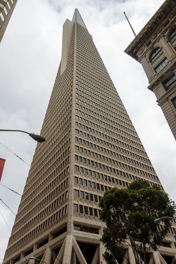 Transamerica Pyramid Skycraper Downtown San Francisco Stock Image ...