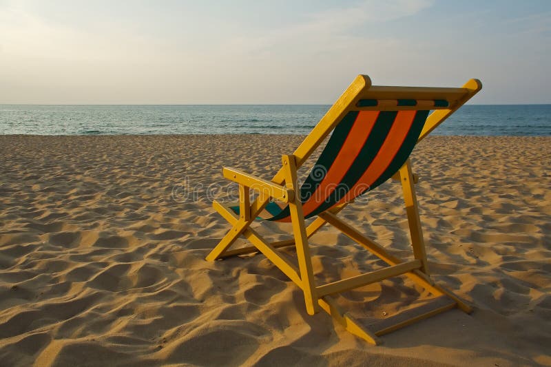 Transat at the Beach at Sunset Stock Image - Image of water, summer ...