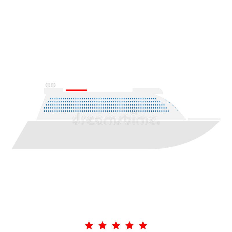 Transatlantic Cruise Icon, Simple Style Stock Vector - Illustration of ...