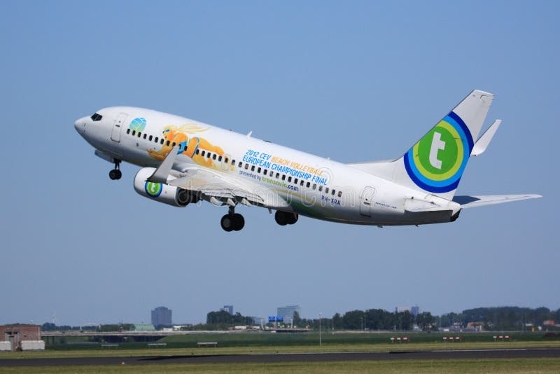 Transavia 737 With Special Livery Editorial Image - Image of boeing ...