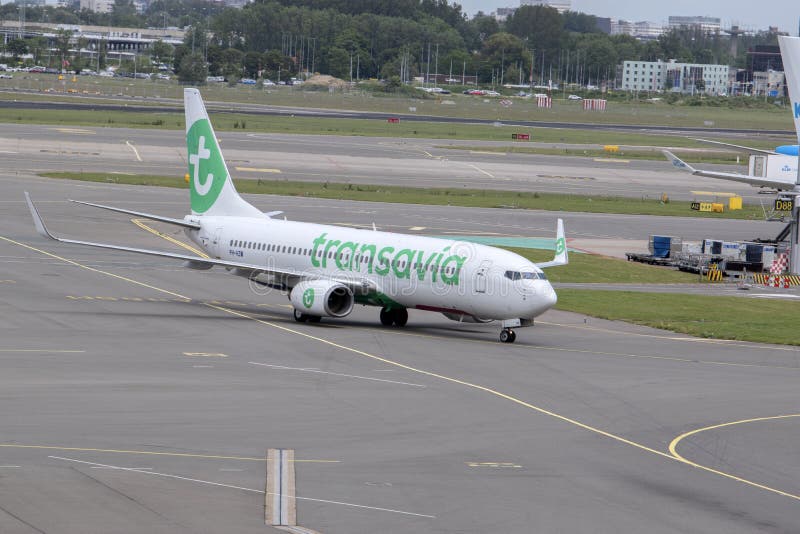 Transavia Plane at Schiphol Airport the Netherlands 25-5-2022 Editorial ...