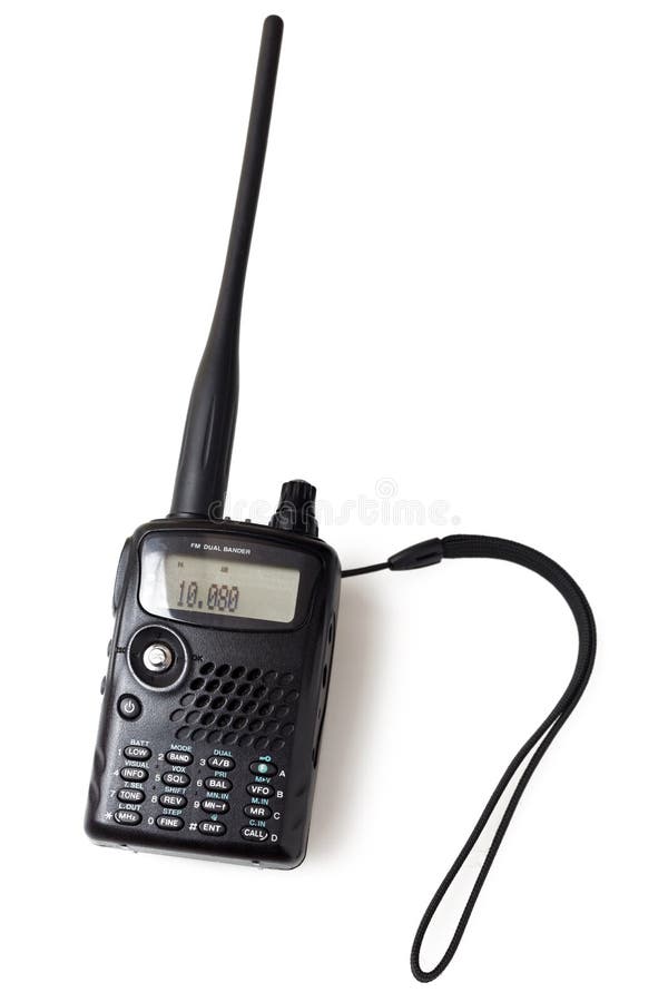 Transceiver on white stock image. Image of security, personal - 39757517