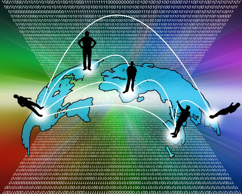 Transcontinental Transmission of Data Stock Photo - Image of enter ...