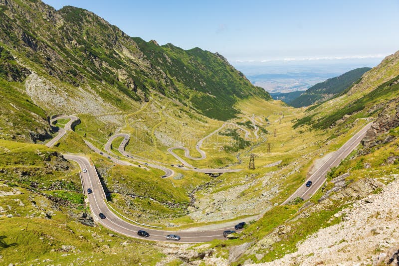 Transfagaras Mountain Road Landscape in the Mountains of Romania ...