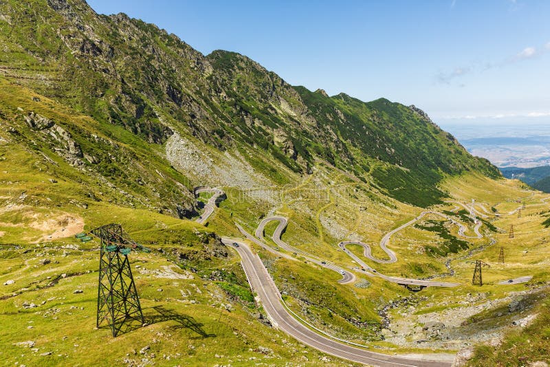 Transfagaras Mountain Road Landscape in the Mountains of Romania ...