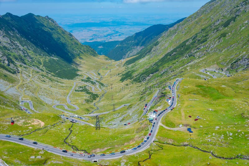 Transfagarasan Road Viewed during a Sunny Day in Summer, Romania Stock ...