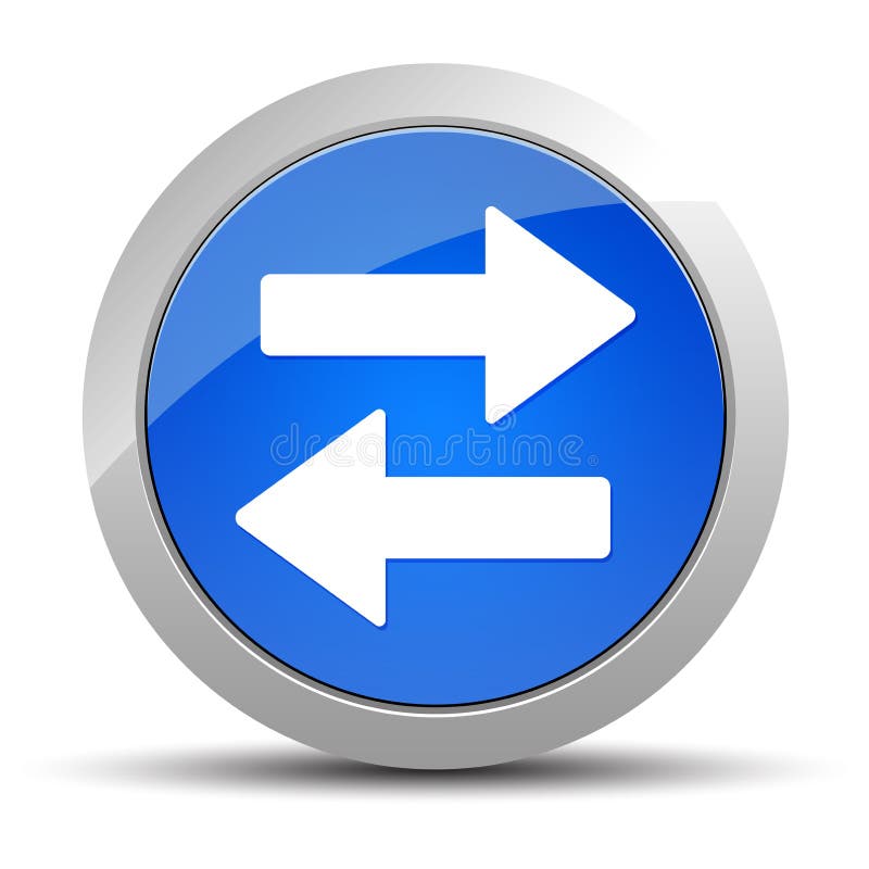 Transfer Arrow Icon Blue Round Button Illustration Stock Illustration ...