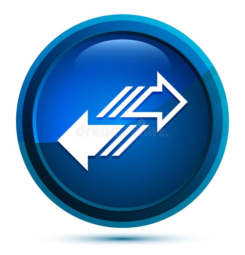 Transfer Arrow Icon Elegant Blue Round Button Illustration Stock Vector ...