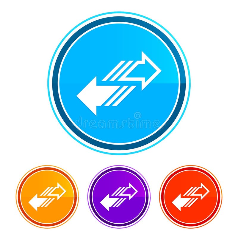 Traffic Flow Arrow Icon Set Stock Illustrations – 287 Traffic Flow ...