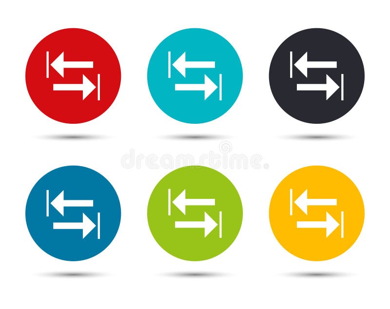 Traffic Flow Arrow Icon Set Stock Illustrations – 287 Traffic Flow ...