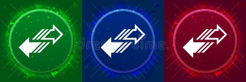 Transfer Arrow Icon Elegant Modern Design Abstract Buttons Set ...