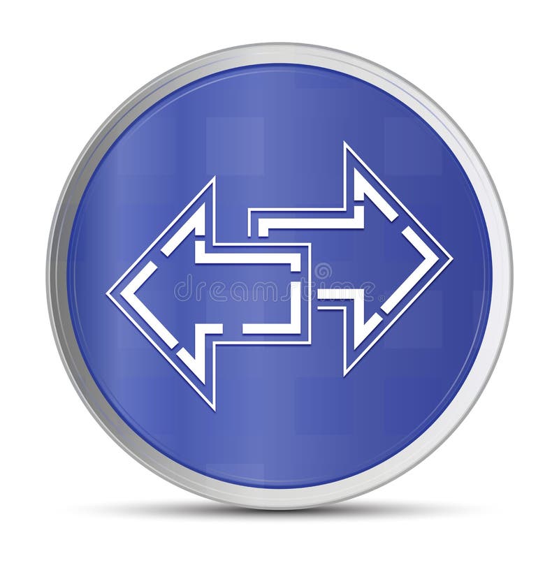 Transfer Arrow Icon Prime Blue Round Button Vector Illustration Design ...