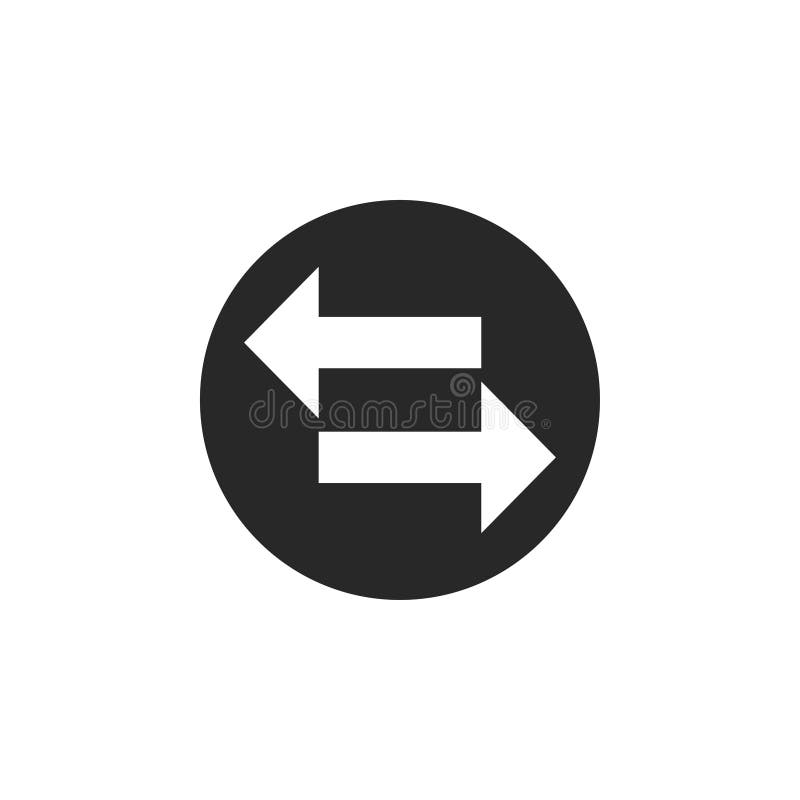 Transfer Arrow Icon. Vector Illustration, Flat Design Stock ...