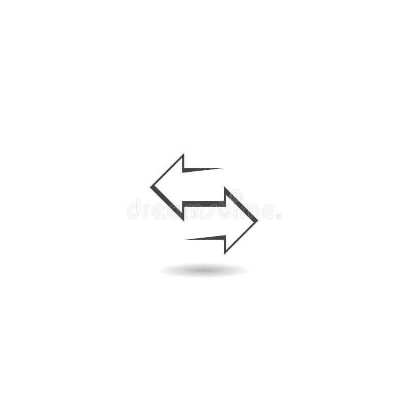 Transfer Arrows Icon with Shadow Stock Vector - Illustration of ... Transfer Arrows Icon with Shadow Stock Vector - Illustration of ...