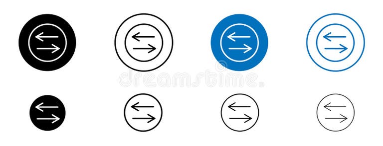 Transfer Arrows Icon Vector Stock Vector - Illustration of reverse ...
